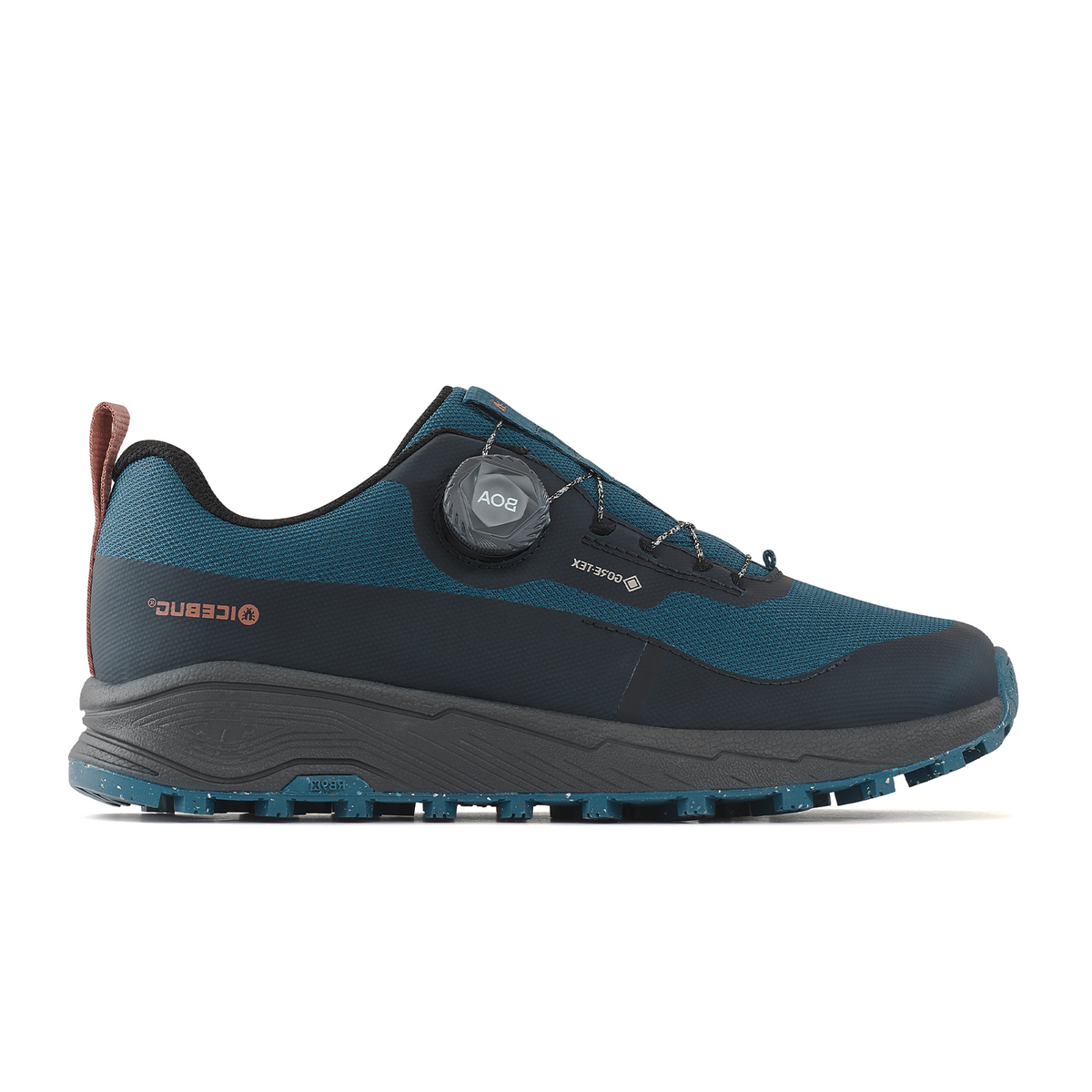 Icebug Haze RB9X GTX Running Shoe (Men) - Petroleum/Chestnut – The Heel ...
