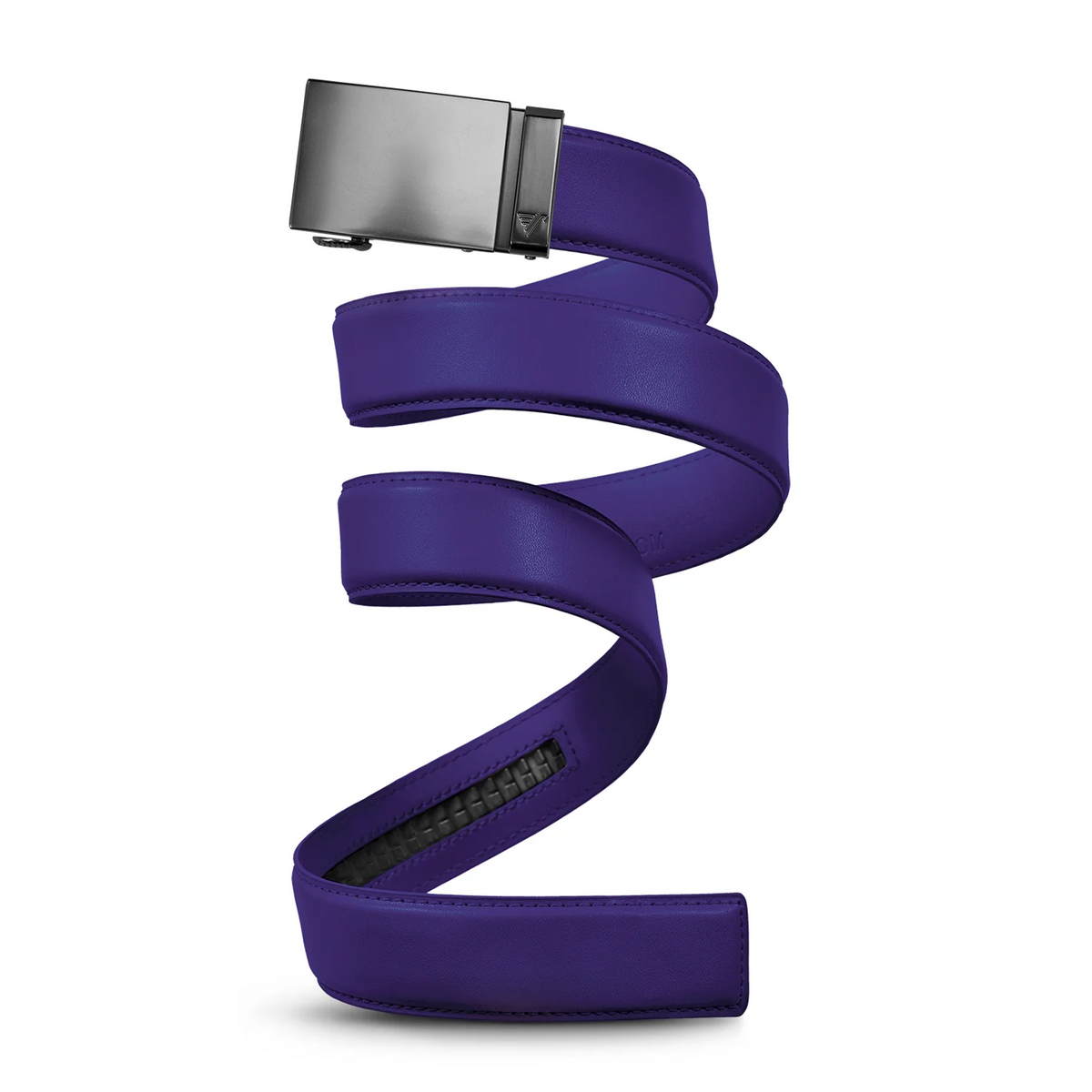 Mission Belts Leather Belt (Men) - Gun Metal/Purple Leather – The Heel ...