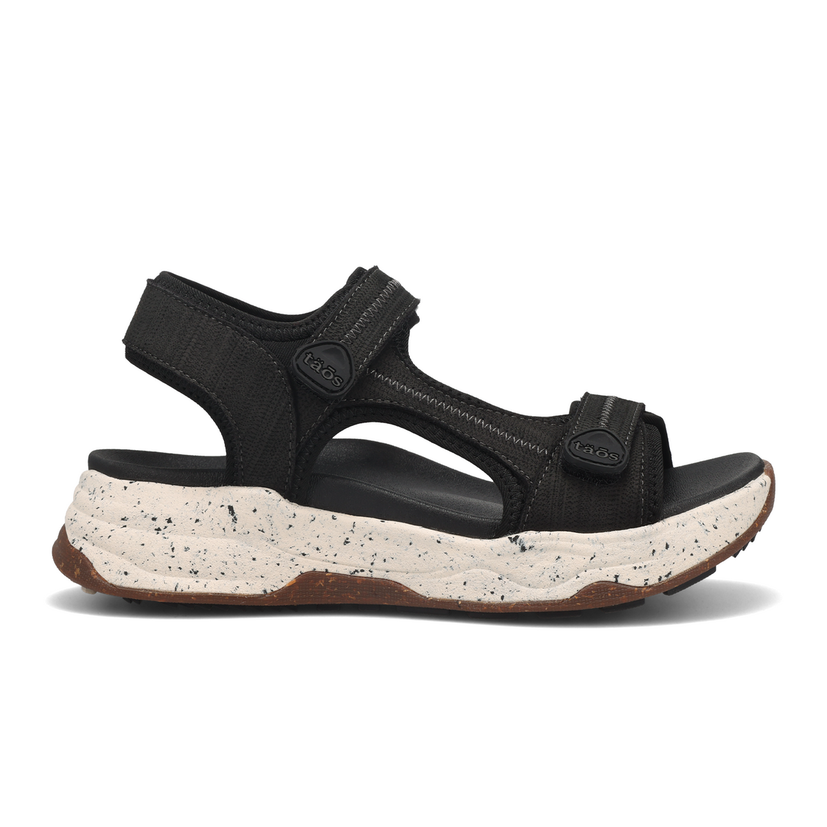 Taos Super Side Active Sandal (Women) - Black Emboss – The Heel Shoe ...