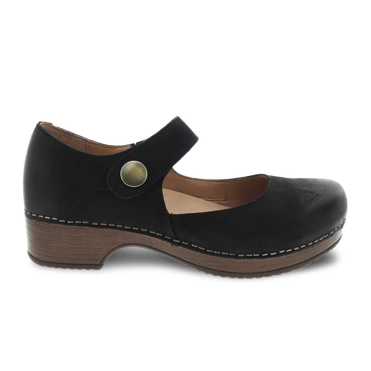 Dansko Beatrice Mary Jane (Women) - Black Burnished Nubuck – The Heel ...