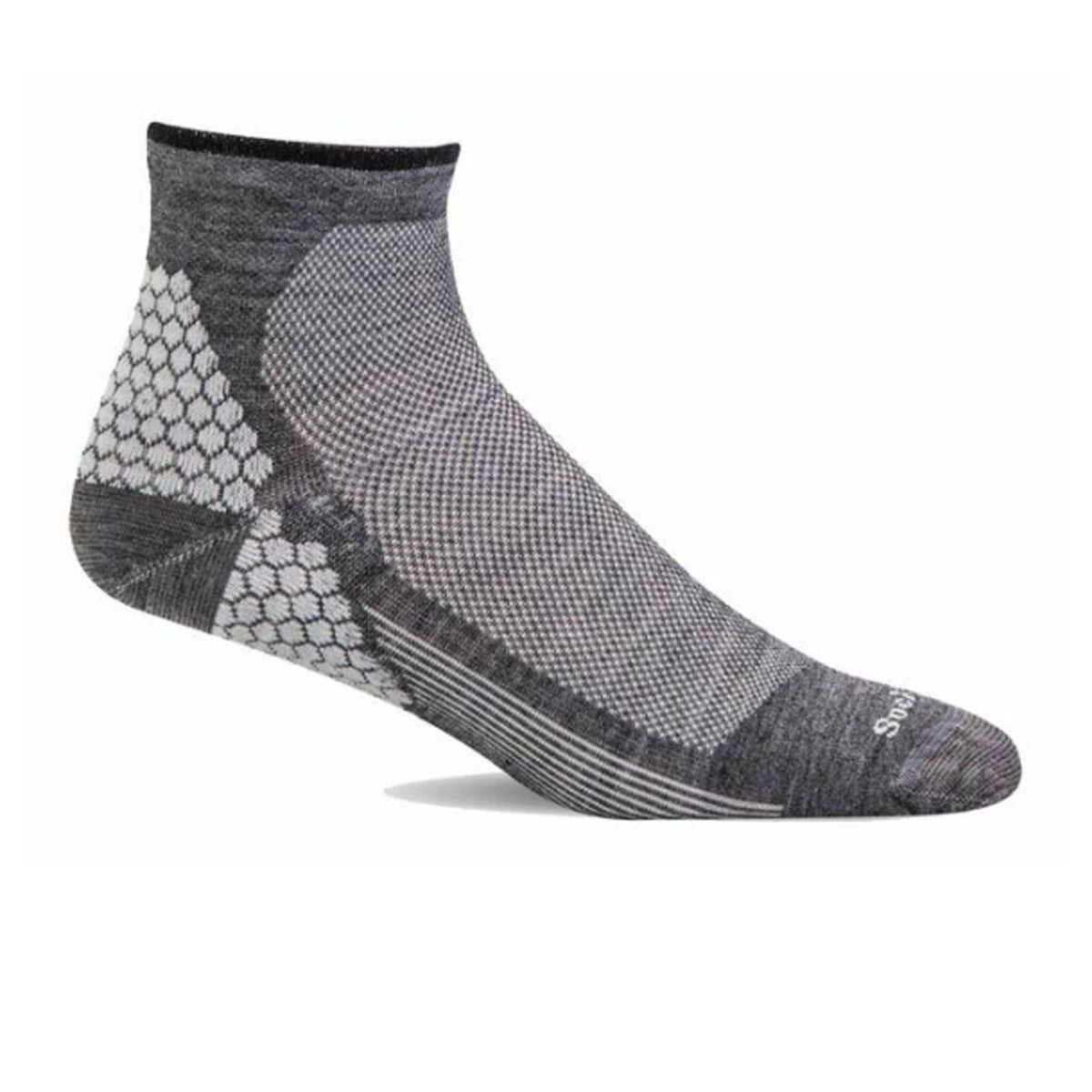 Sockwell Plantar Sport Quarter Compression Sock (Men) - Charcoal – The ...